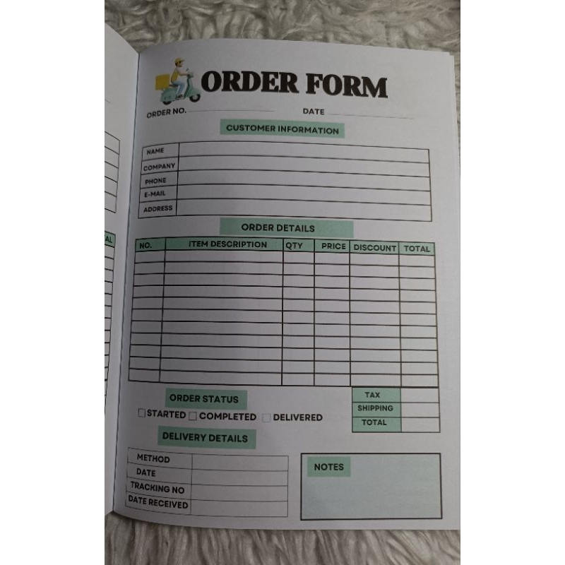 ORDER LOG BOOK A5 SIZE | Shopee Philippines