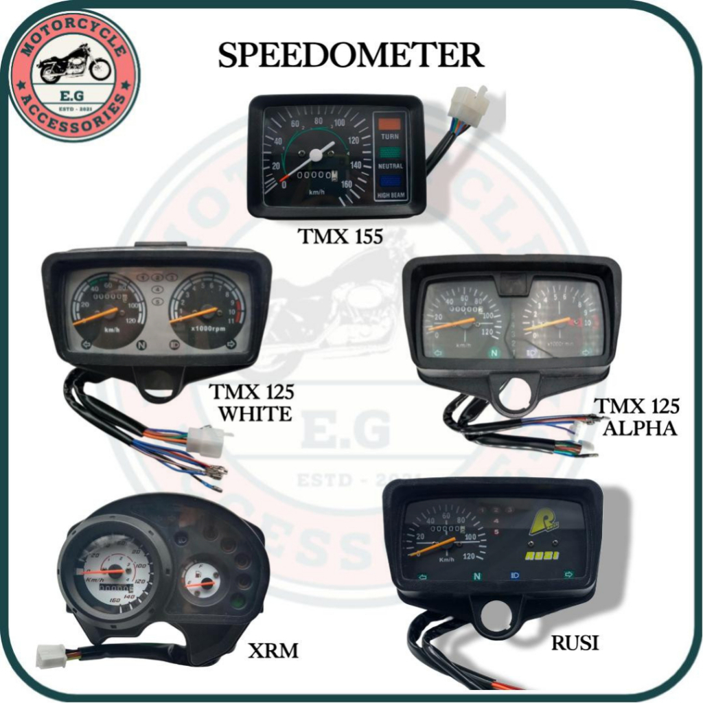 E.G Motorcycle Speedometers Odometers Guages For TMX125/XRM/TMX155/RUSI ...