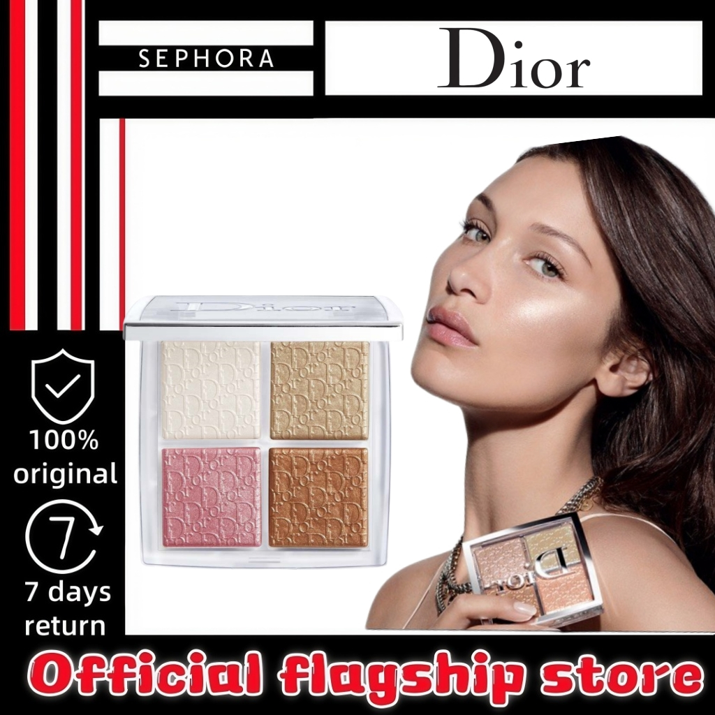 Dior BACKSTAGE Glow Face Palette 10g Highlighter Blush 001 Universal/002 Glitz/004 Rose Gold ...