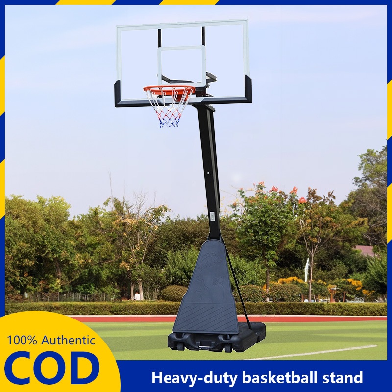 Heavy-Duty Basketball Hoop with Adjustable Height Portable Basketball ...