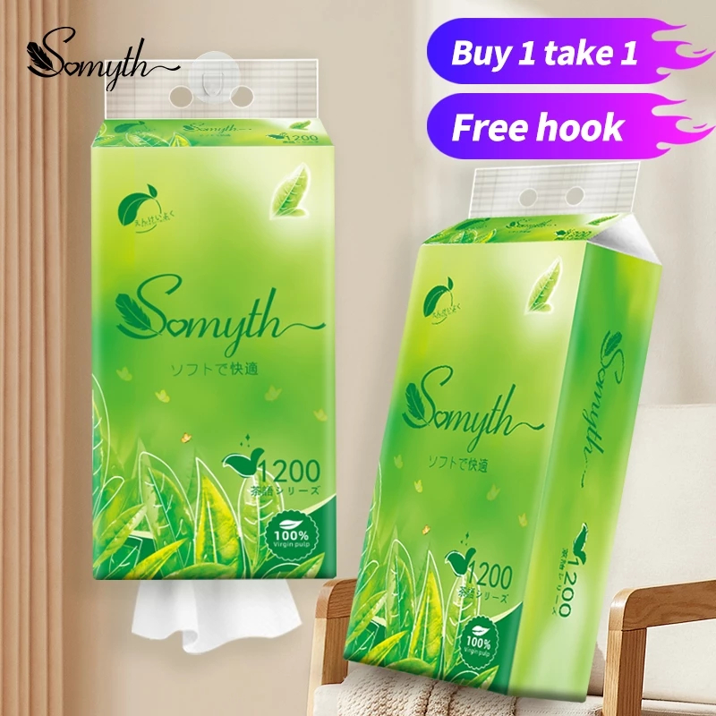 【COD】SOMYTH TISSUE 1200Sheets Buy one get one free High quality Premium ...