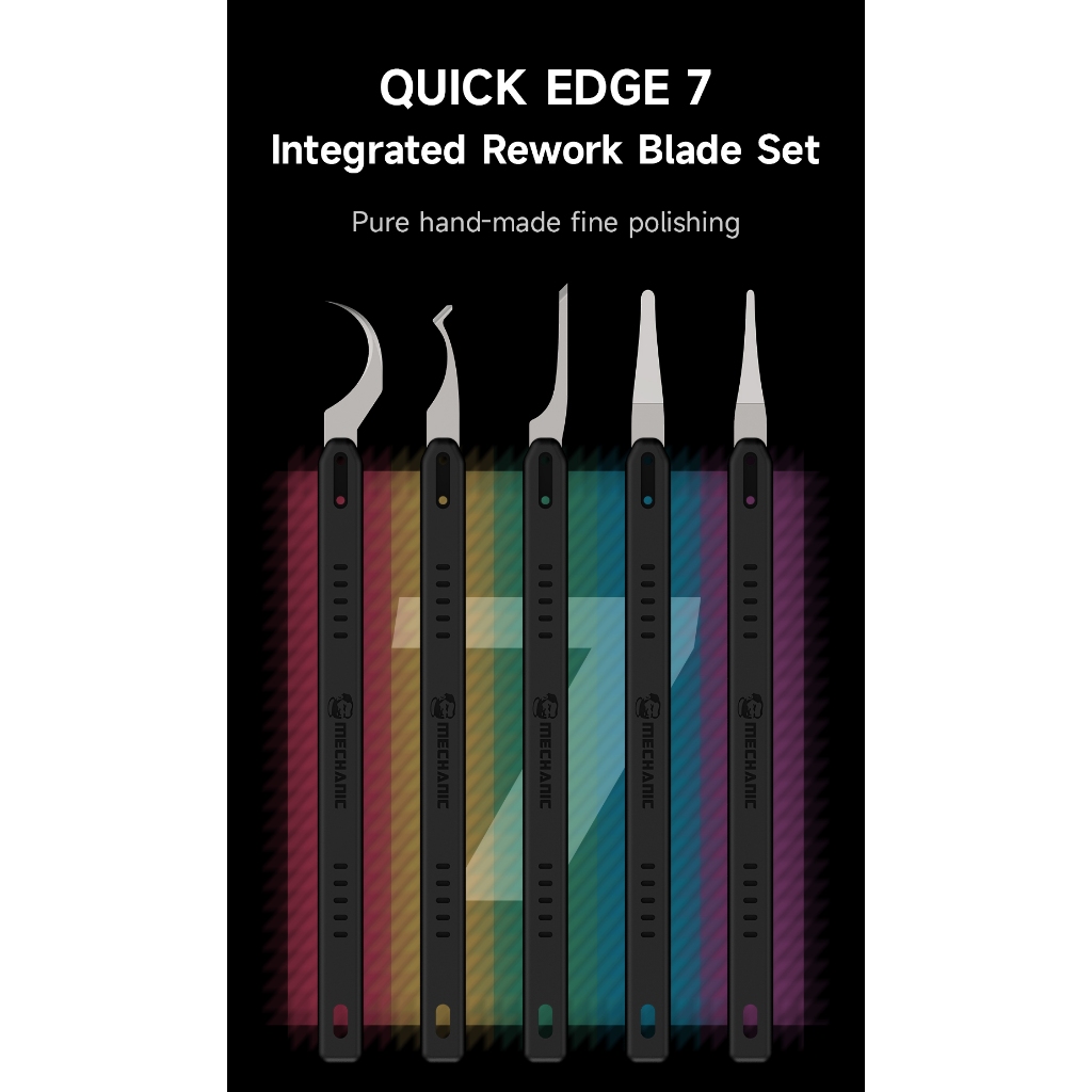 Mechanic QUICK EDGE 7 Integrated Rework Blade Set for Motherboard Glue ...