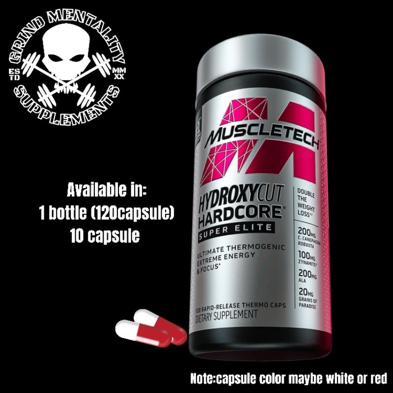 MUSCLETECH HYDROXYCUT SUPER ELITE 10 / 20 capsule ultimate weightloss ...