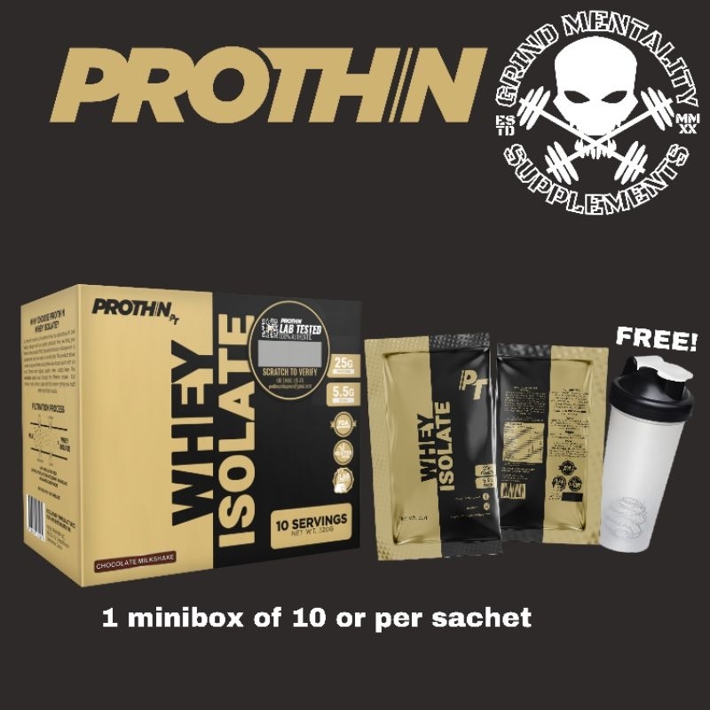 PROTHIN WHEY ISOLATE MINIBOX 10 SACHET | Shopee Philippines