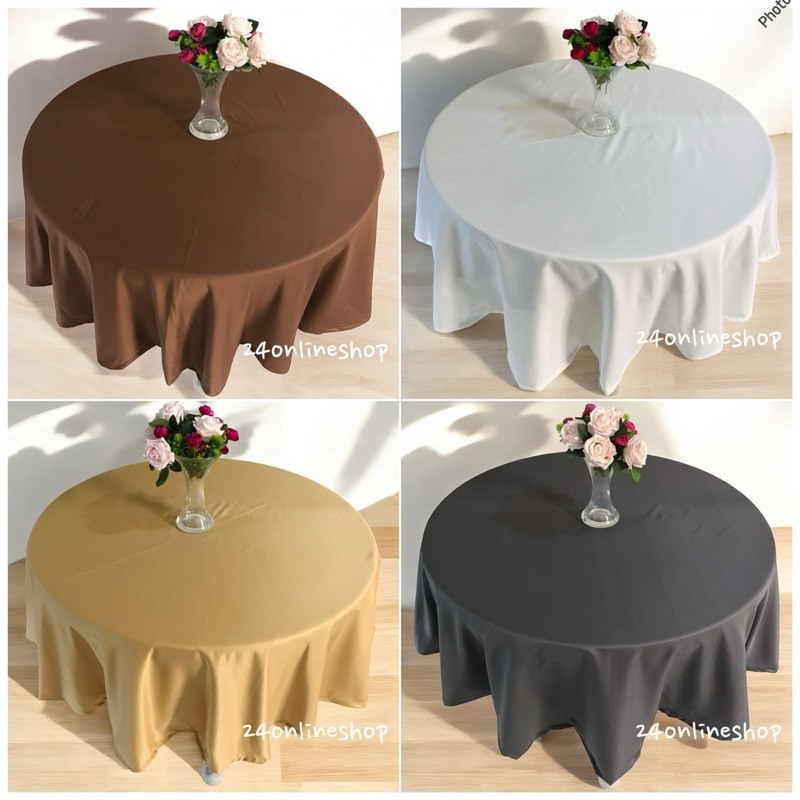 Round Table Cloth Plain Colors - table cloth for dining - catering ...