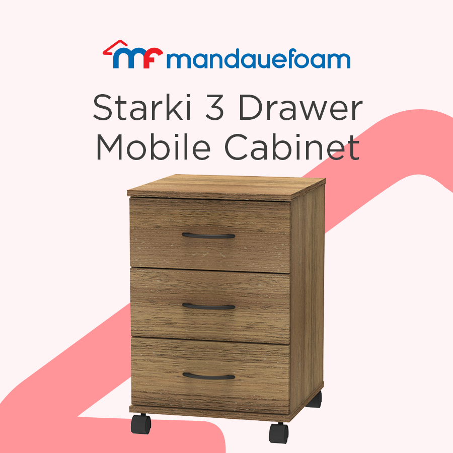 Mandaue Foam Starki 3 Drawer Mobile Cabinet | Shopee Philippines