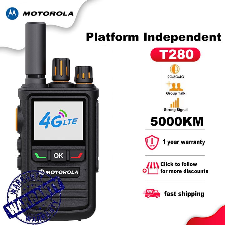 [Free SIM]Motorola T280 global PTT walkie talkie 4G WIFI long-distance ...