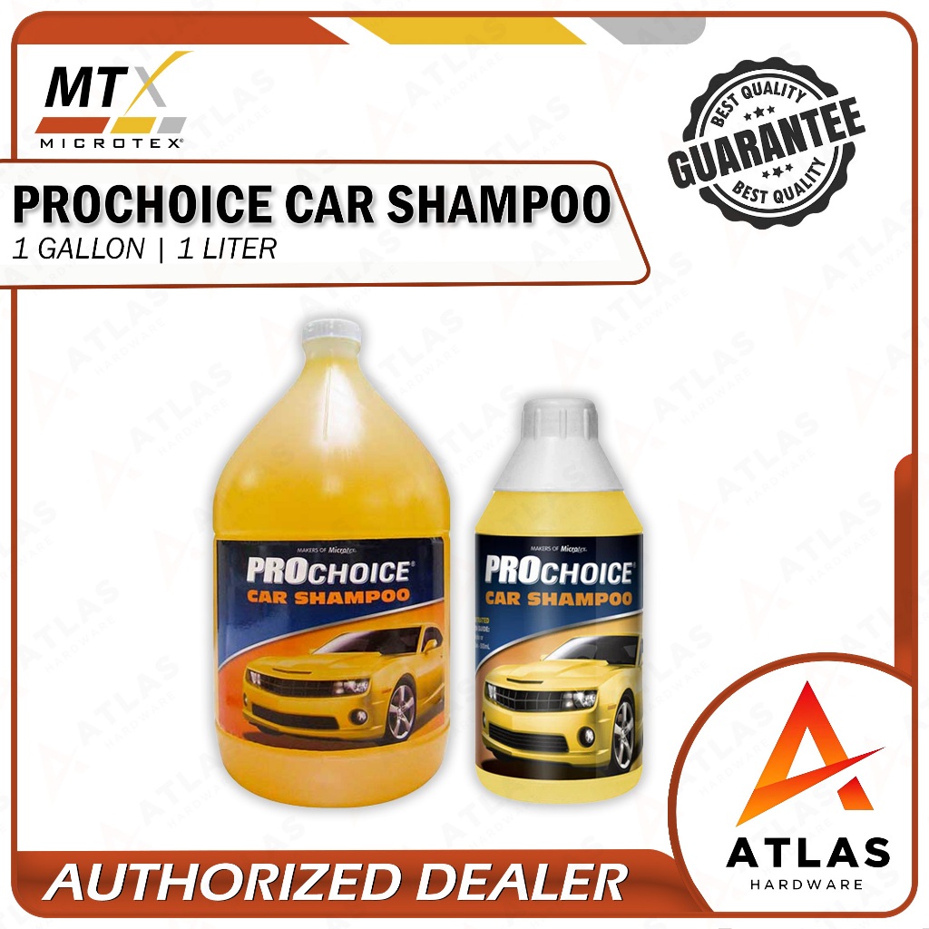 MTX Microtex Prochoice Car Shampoo (1 GAL and 1 L) | Shopee Philippines