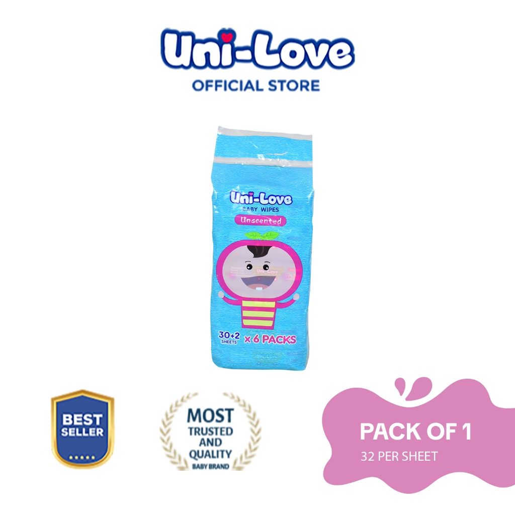 Uni-Love Unscented Baby Wipes 192's (Special Package) Pack of 1 ...