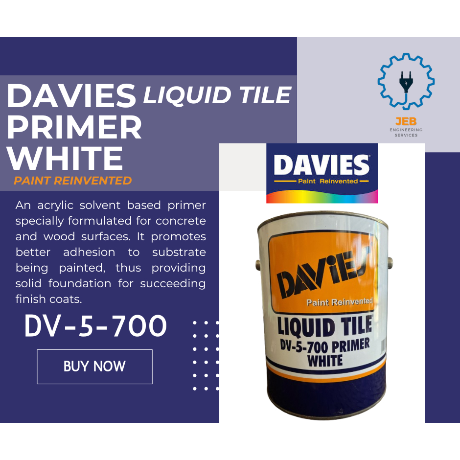 DAVIES LIQUID TILE PRIMER WHITE 4L (DV-5-700) | Shopee Philippines