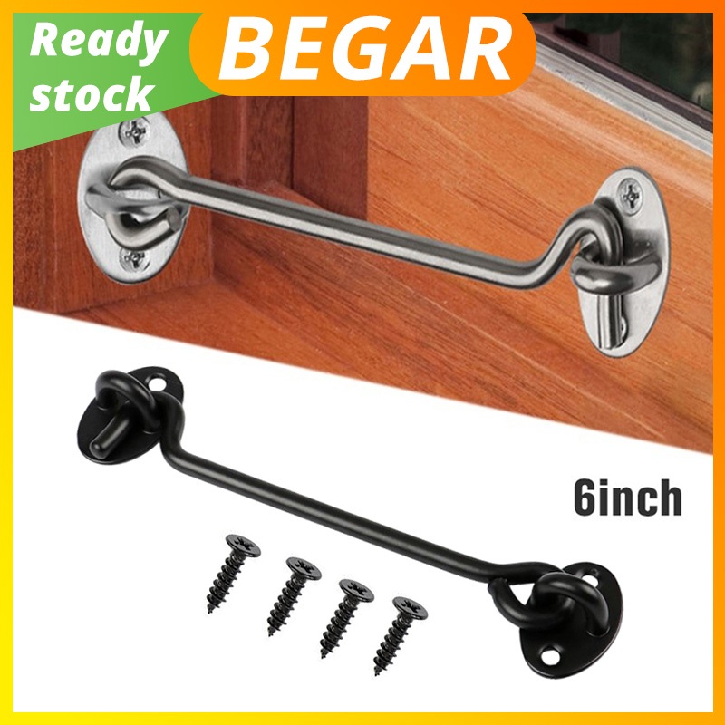 6Inch Stainless Steel Window Lock Cabin Window Hook Lock Door Latch ...