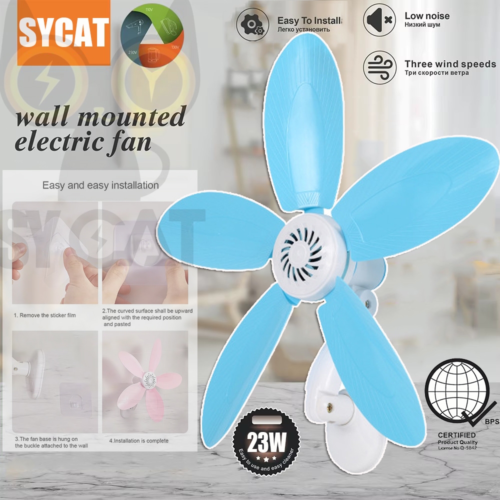 5 Blades Clip Fan Portable Clip ELectric Fan Soft Blades Wall Fans ...