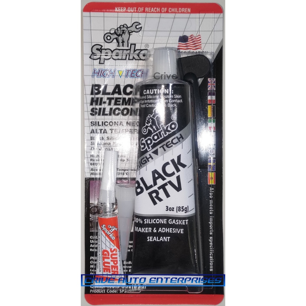 ORIGINAL Sparko Silicone Gasket Maker RTV Sealant, Hi-Temp, Adhesive ...