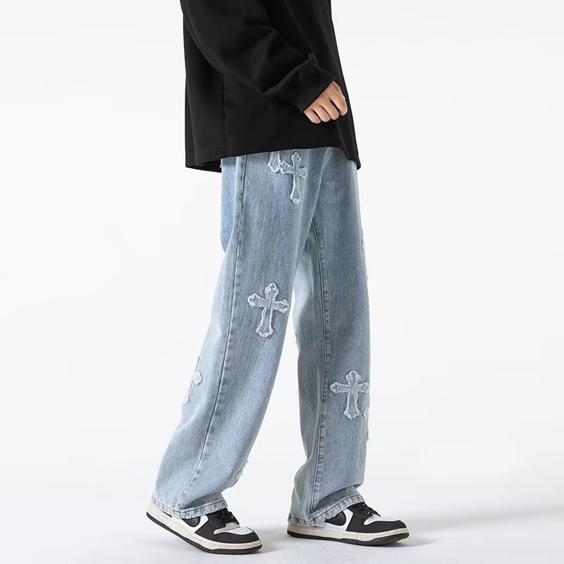 Pants For Men Baggy Y2k Pants Cross Pants Streetwear Design Plus Size ...