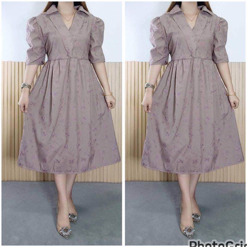 LARA FILIPINIANA DRESS (FIT L-XXL) Cotton Eyelet fabric | Shopee ...