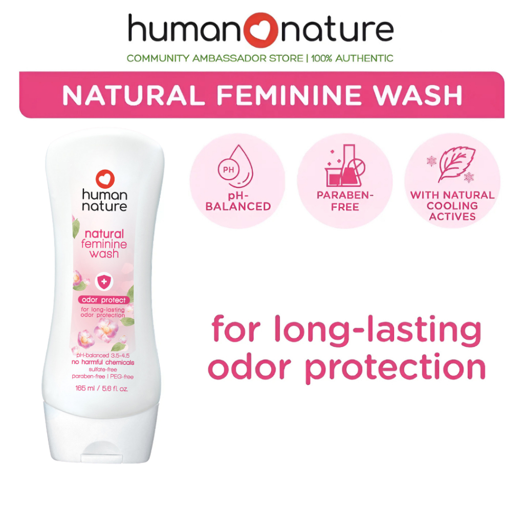 Human Nature Odor Protect Natural Feminine Wash 165ml | Shopee Philippines