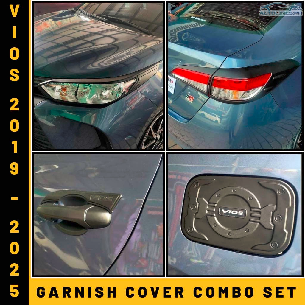 GARNISH COVER COMBO SET VIOS 2019 - 2025 MATTE BLACK | Shopee Philippines
