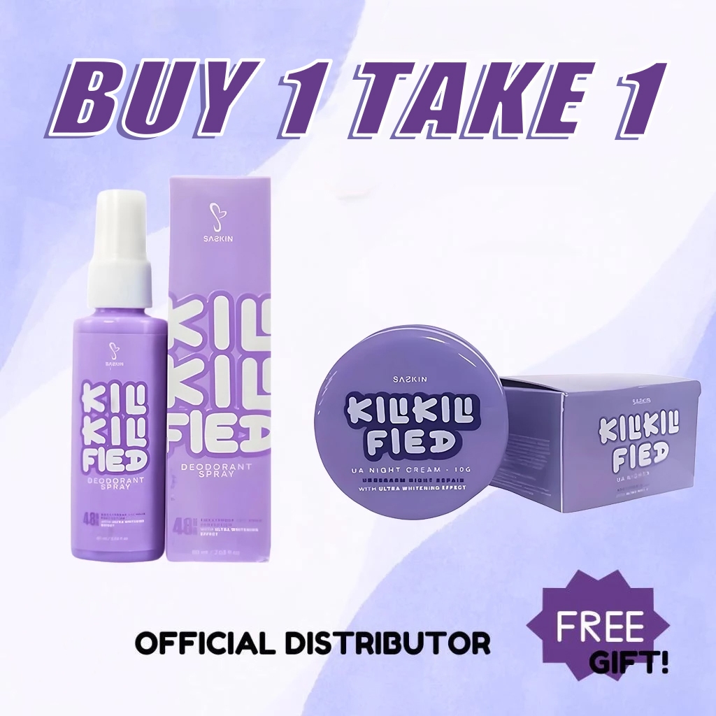 【BUY 1 TAKE 1】SASKIN Kili Kili Fied Deodorant Spray 100ML Whitening ...
