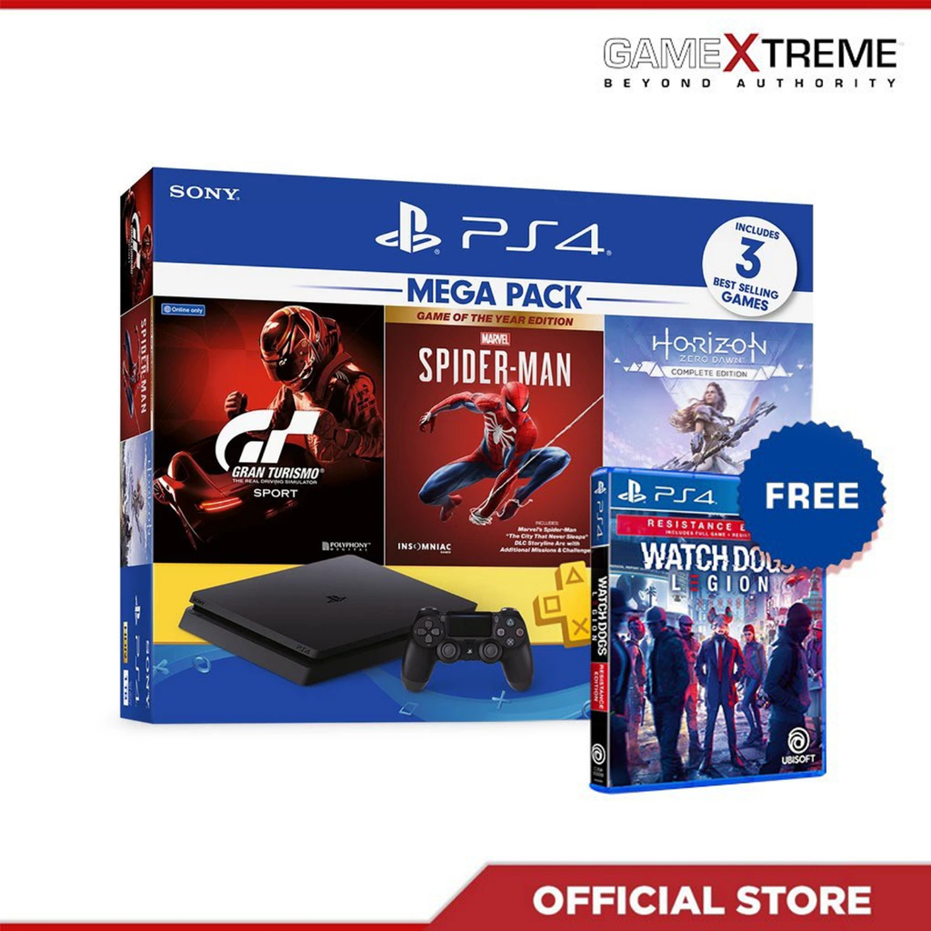 PS4 Slim Mega Pack Bundle 1TB with PS4 Watchdog Legion | Shopee Philippines