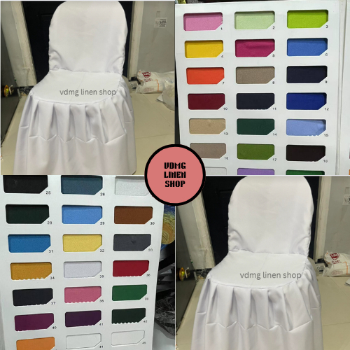 Chair Cover Monoblock Cover Catering Katrina US Fabric with Pleats ...