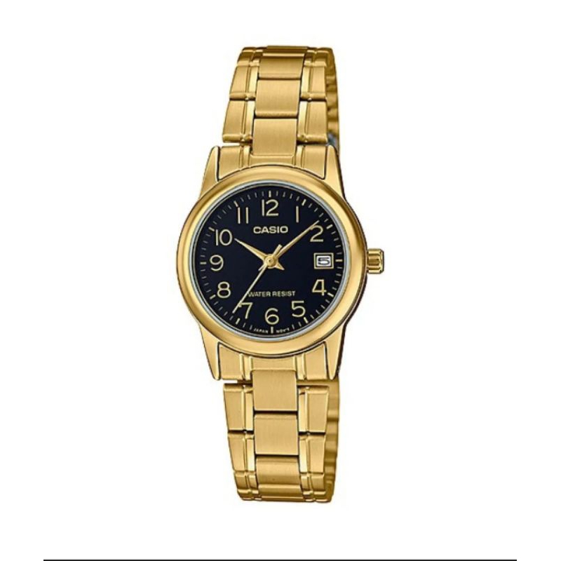 CASIO LADIES GOLD LTP V002G 1B | Shopee Philippines