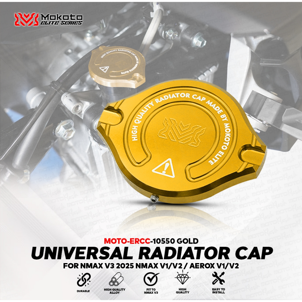 MOKOTO ELITE SERIES NMAX V3 2025 V1/V2 AEROX V1/V2 CNC ALLOY RADIATOR ...
