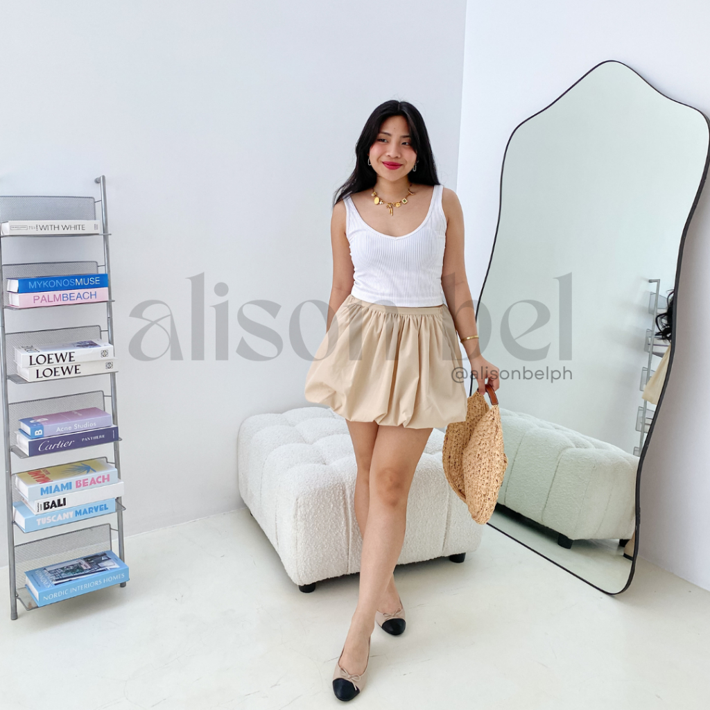 ALISON BEL: Bubble Skirt in Plain | Shopee Philippines