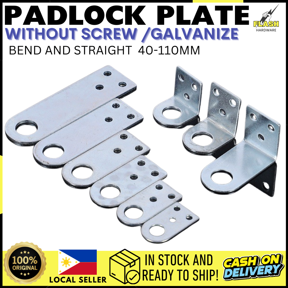 Padlock Plate Bar Galvanized Bar home security for padlocks | Shopee ...