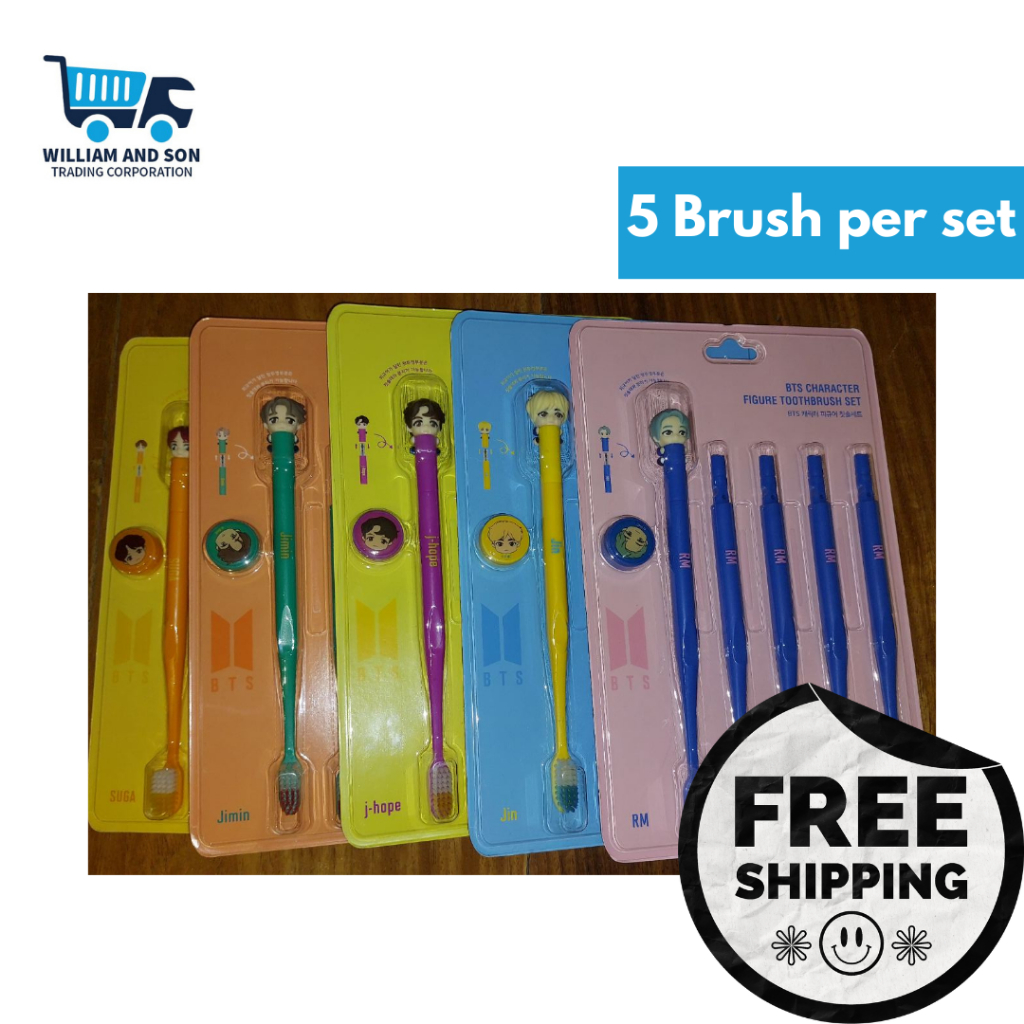 BTS Tinytan Toothbrush set (5pcs) | Shopee Philippines