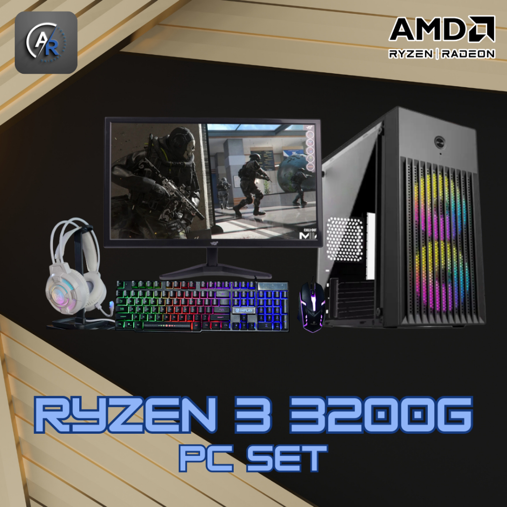 GAMING PC SET AMD RYZEN 3 3200G COMPLETE SET | Shopee Philippines
