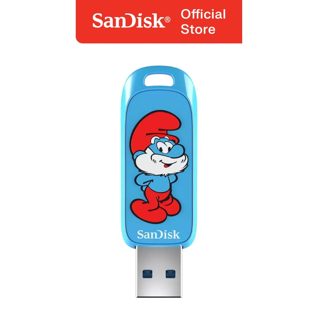 Sandisk USB 3.2 Ingot Type-A 130MB/s Brainy Smurf Edition (128GB ...