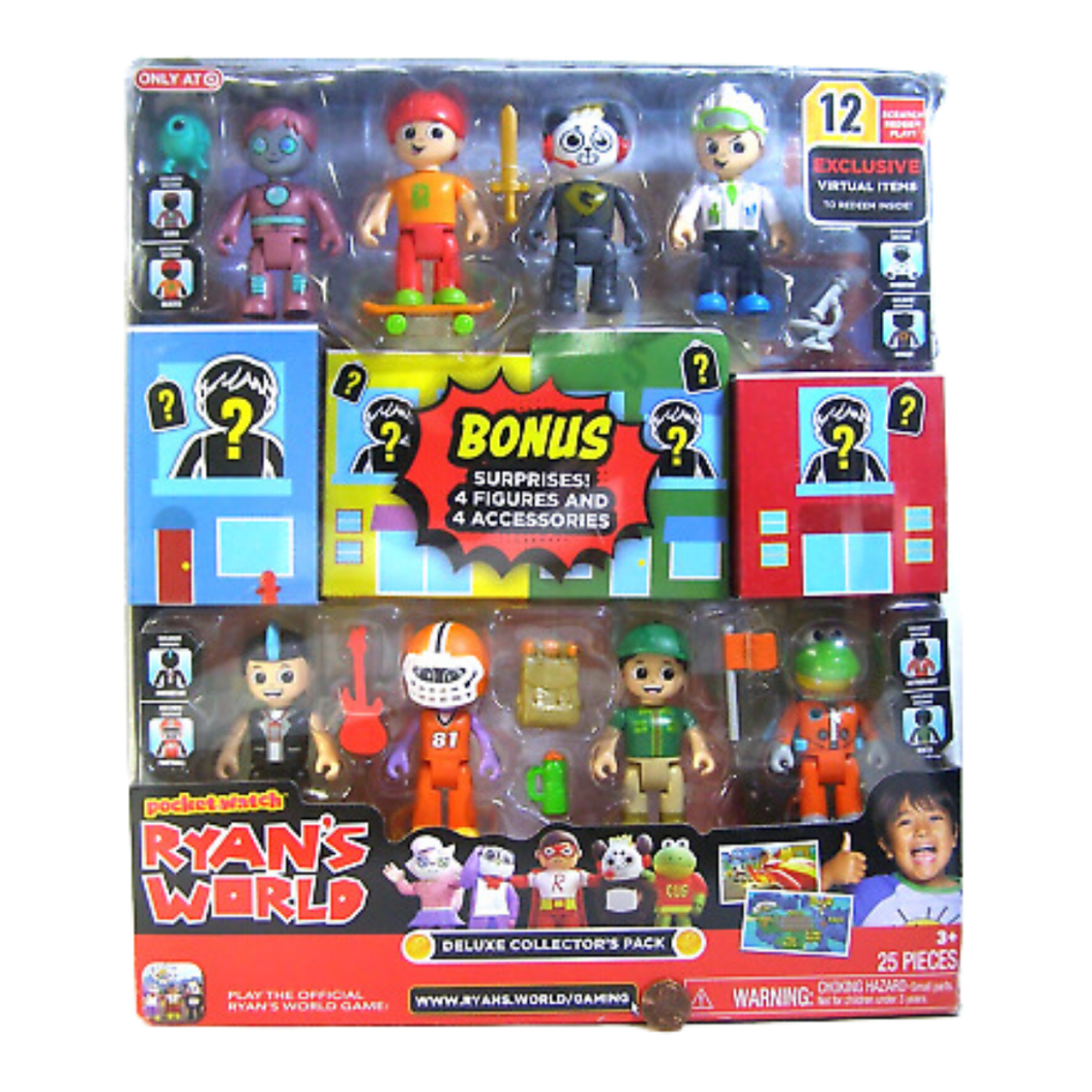 Original Ryan’s World Deluxe Collector’s Figure Pack - 25pc | Shopee ...