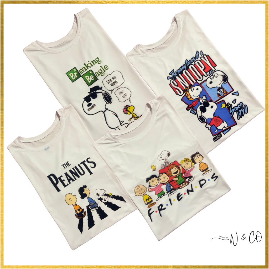 Printed T-shirt Snoopy Squad Inspired Tee Unisex | Shopee Philippines