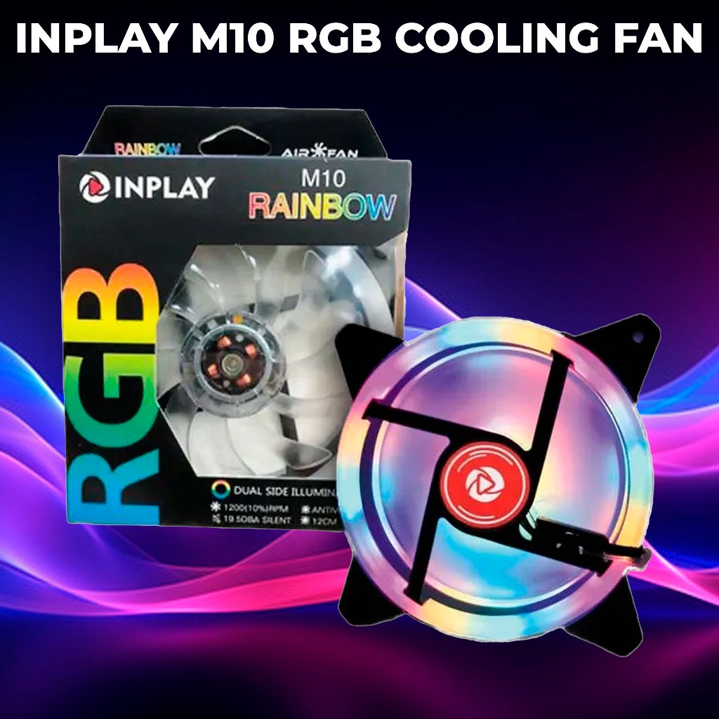 KCPH_Inplay M10 Rainbow Rgb 120mm Led Cooling Silent Fans Cpu fan ...
