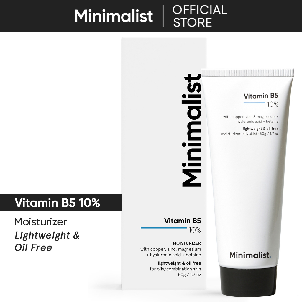 Minimalist 10% Vitamin B5 (Panthenol) Oil-Free Face Moisturizer with ...