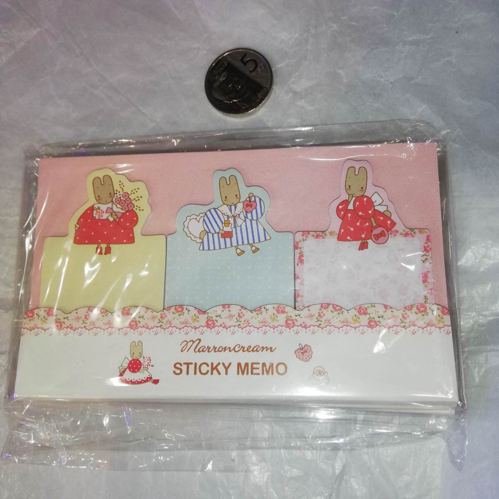Original Retro Sanrio Characters Post-It Notes Sticky Notes Set ...