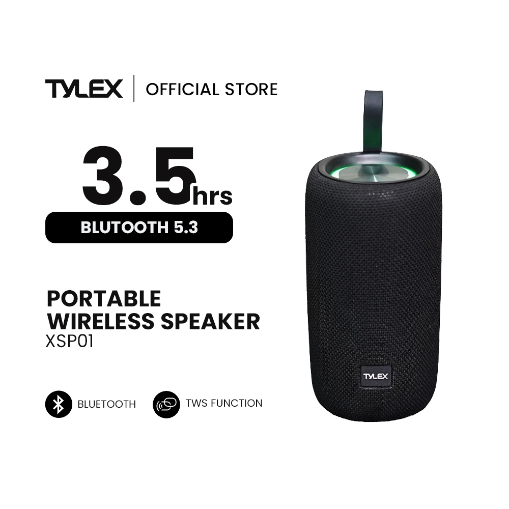 TYLEX XSP01 Portable Bluetooth Speaker with RGB Light 5.3 Bluetooth TWS ...