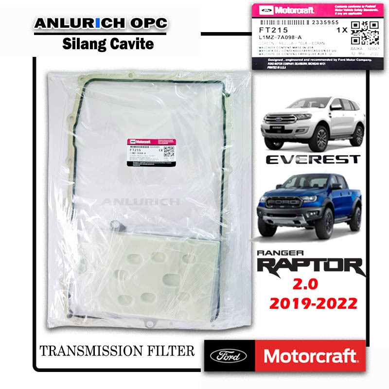 MOTORCRAFT TRANSMISSION FILTER FORD RANGER 2.0 2019-UP/FORD EVEREST ...