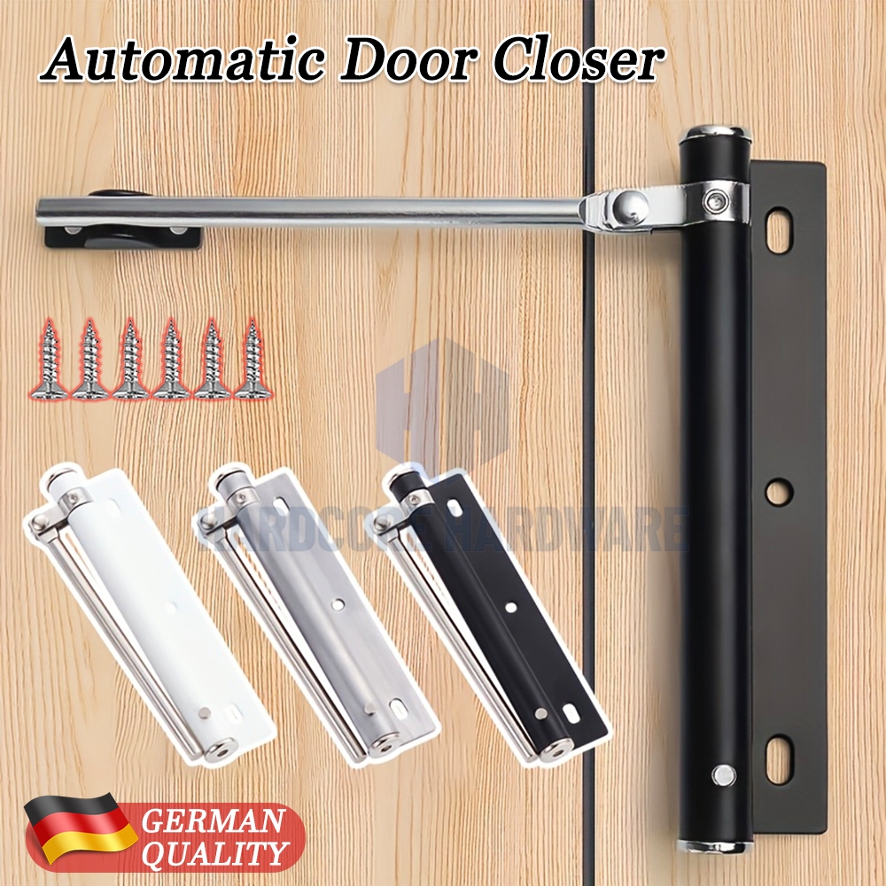HH Stainless Automatic Door Closer Silent Concealed Hydraulic Spring ...