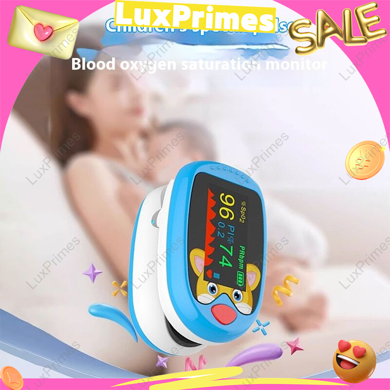 LuxPrimes Oximeter for Kids Accurate Blood Oxygen Monitoring with Clear ...