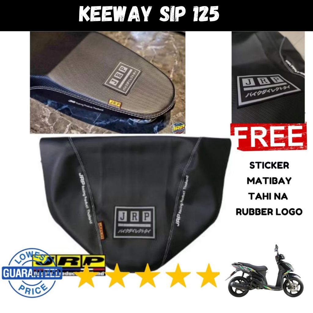 JIA ORIGINAL KEEWAY SIP 125 JRP THAILAND SEAT COVER BLACK EDITION WITH ...