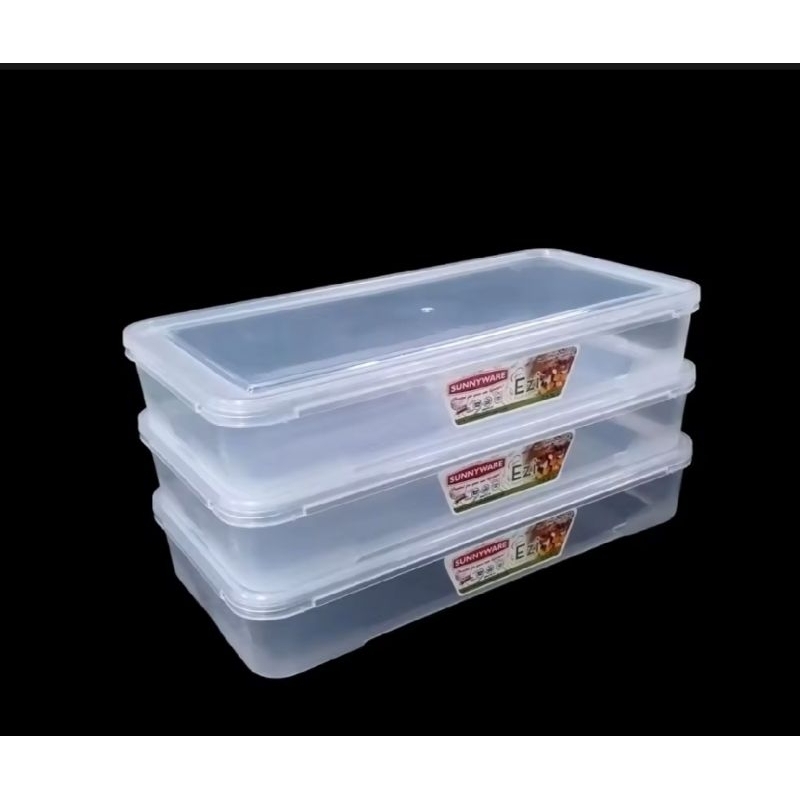 (3PCS SET) Half Graham Bar Tupperware Transparent Microwave Food ...