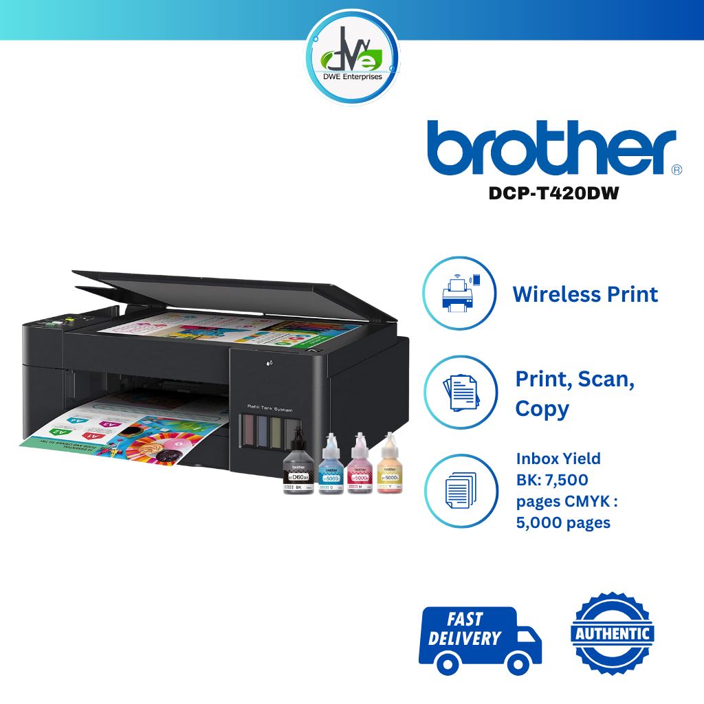 Brother DCP-T420W Ink Tank Printer | Shopee Philippines