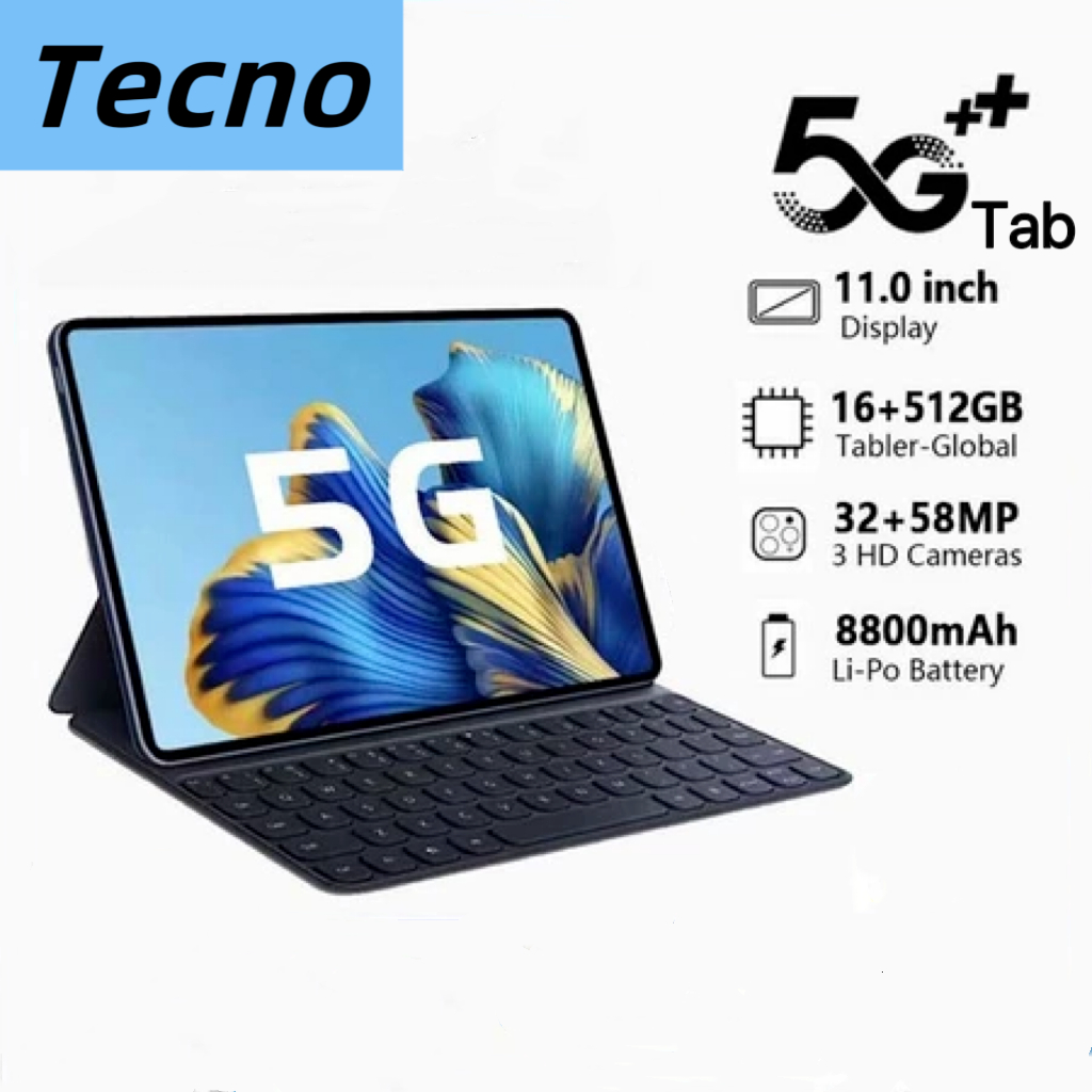 Tecno Tablet 5G Android Tablet 12+512GB 8400mAh Battery Dual Card ...