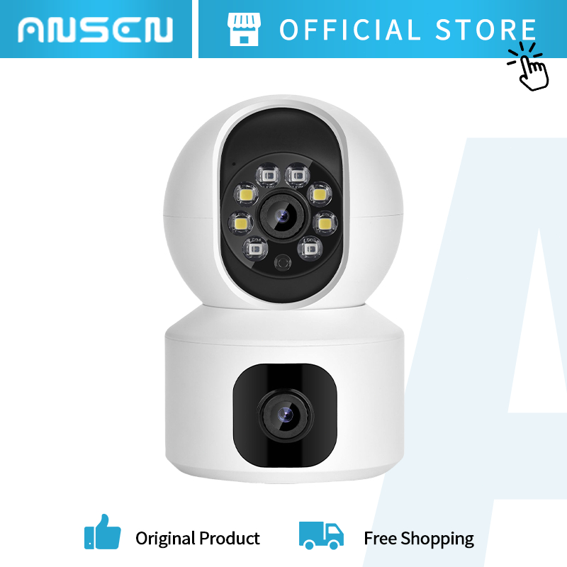 ANSEN V380 Pro Wifi CCTV Camera Dual Lens HD Multi Night Vision ...