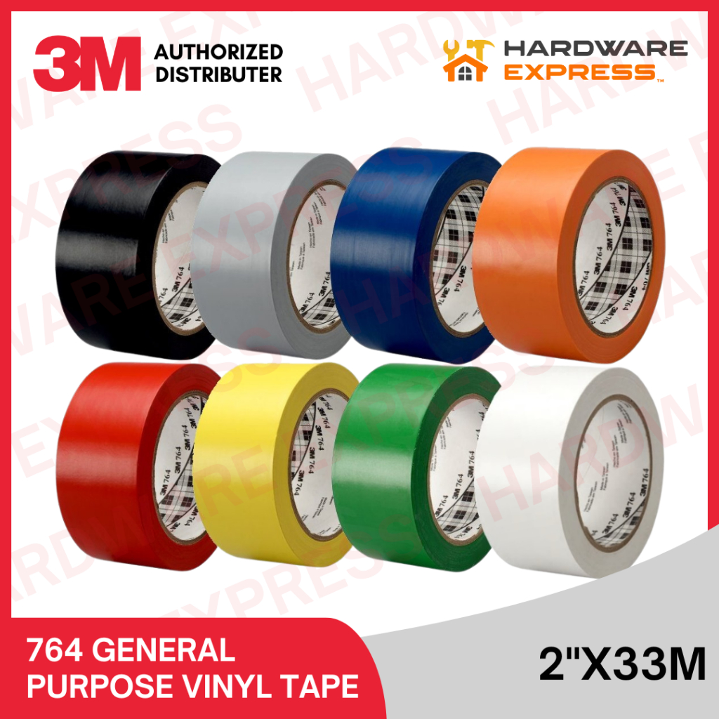 3M 764 Floor Marking Tape 2" X 33M General Purpose Vinyl Tape | Shopee ...