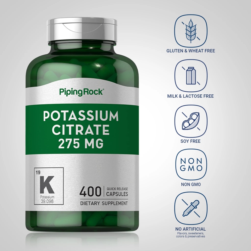 Potassium Citrate 275mg x 400 Capsules Supplement | Shopee Philippines