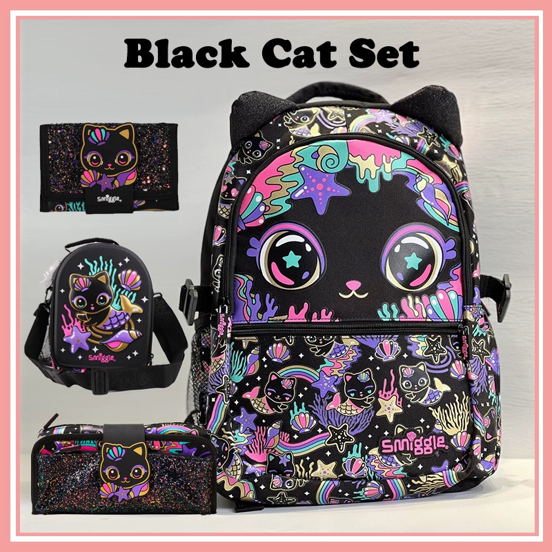 【Fast Shipping】New Smiggle Backpack Cute Cat Classic backpack student ...