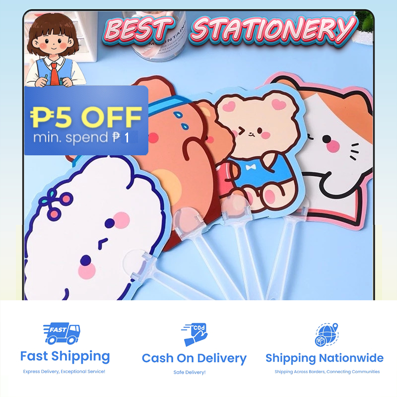 Summer Cute Cartoon hand fan For Kids Student Portable Small Fan ...