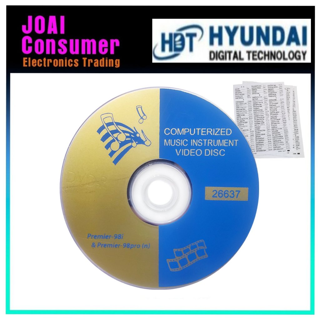 HYUNDAI UPDATED CD with Additional List Volume-26,637 FOR PREMIER 98i ...
